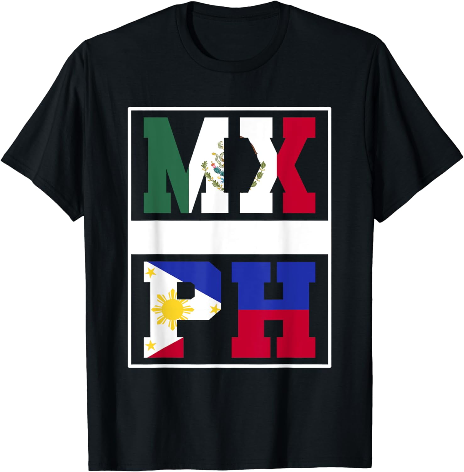 Half Mexican half Filipino Mixed Heritage Mexico Philippines T-Shirt - Walmart.com