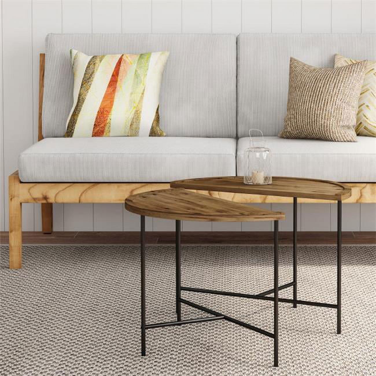 Half Moon Coffee Tables - Set of 2 - Walmart.com