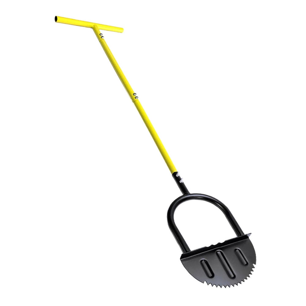 Half Moon Edger with Handle Manual Saw Tooth Step Edging Shovel for ...