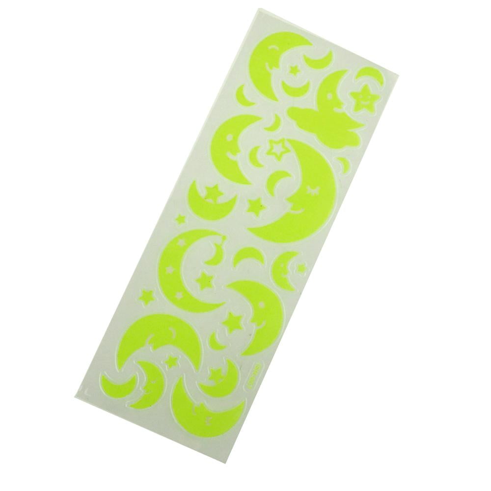 Half Moon Glow In the Dark Sticker, Green, 11-Inch - Walmart.com