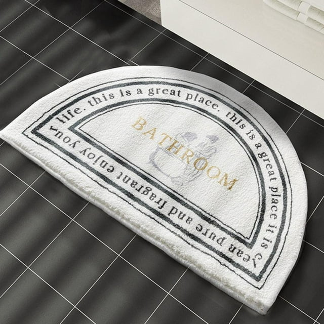 Half Moon Kitchen Rugs Semicircle Retro Rug Non Slip Rubber Back Easy ...