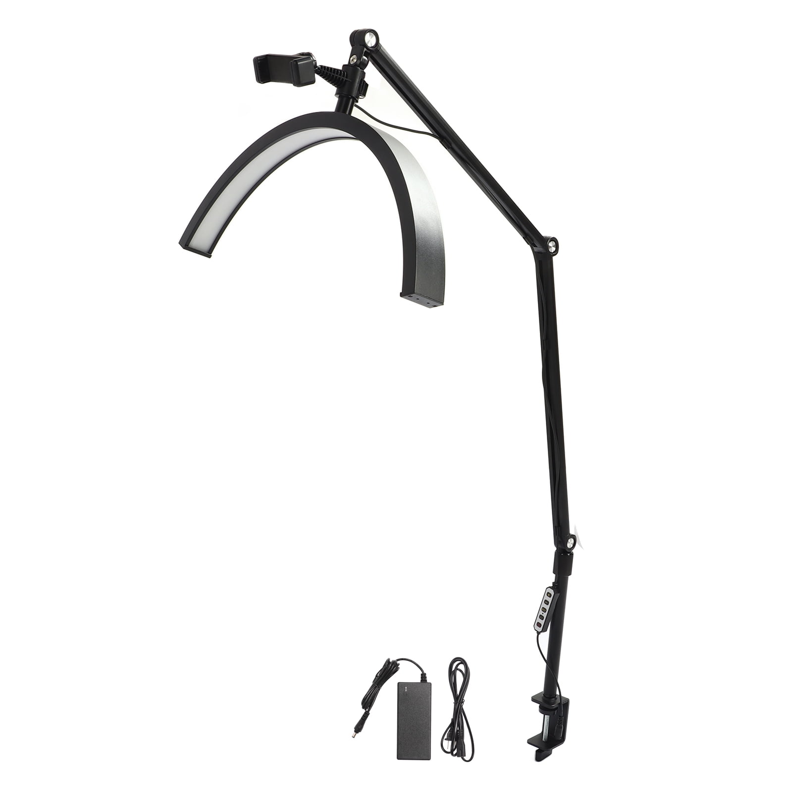 Half Moon Lamp 20W Eyelash LED Light Dimmable 3 Color Temperatures ...