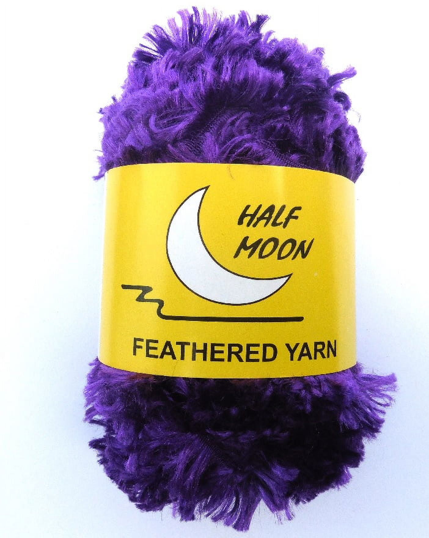 Half Moon Purple Feathered Yarn, 1 Each - Walmart.com