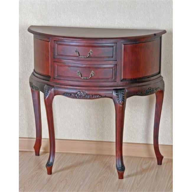 Half Moon Wood Wall Table with Two Drawers - Walmart.com