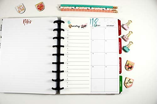 Half Page Grocery List Inserts for 9 Disc Happy Planners - Walmart.com