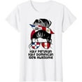 Half Peruvian and Half Dominican Messy Bun T-Shirt - Walmart.com