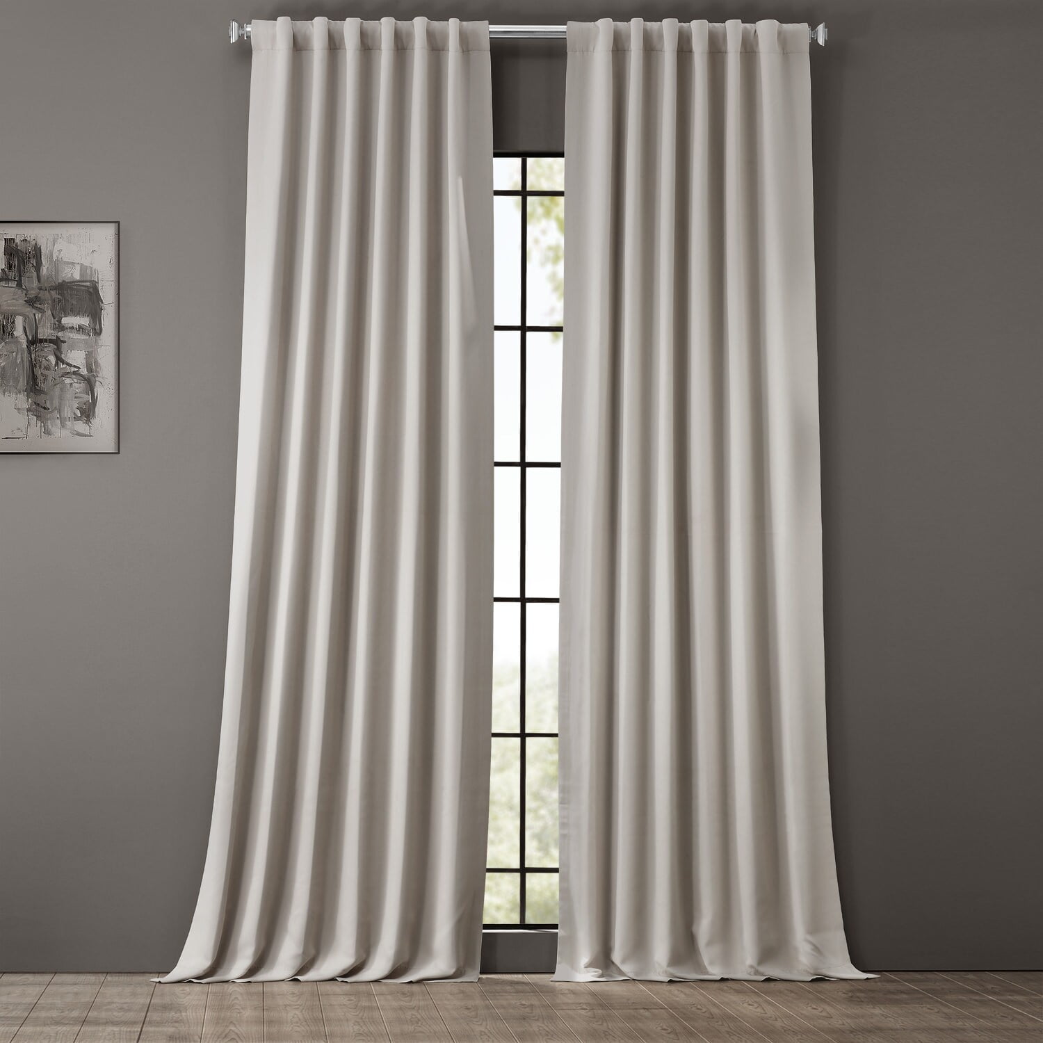 Half Price Drapes Alabaster Beige Room Darkening Curtains for Bedroom ...