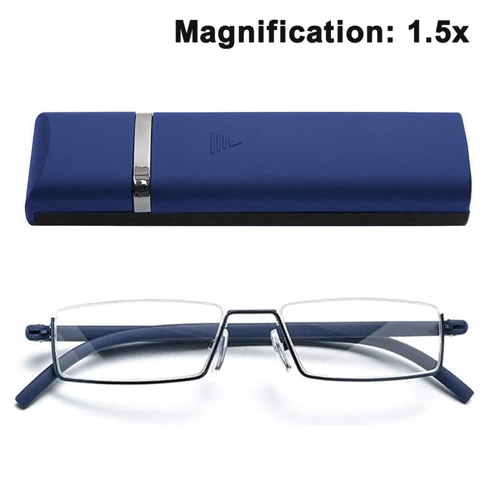 Half Frame Reading Glasses for Men and Women Lightweight Computer ...