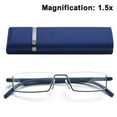Half Frame Reading Glasses for Men and Women Lightweight Computer ...