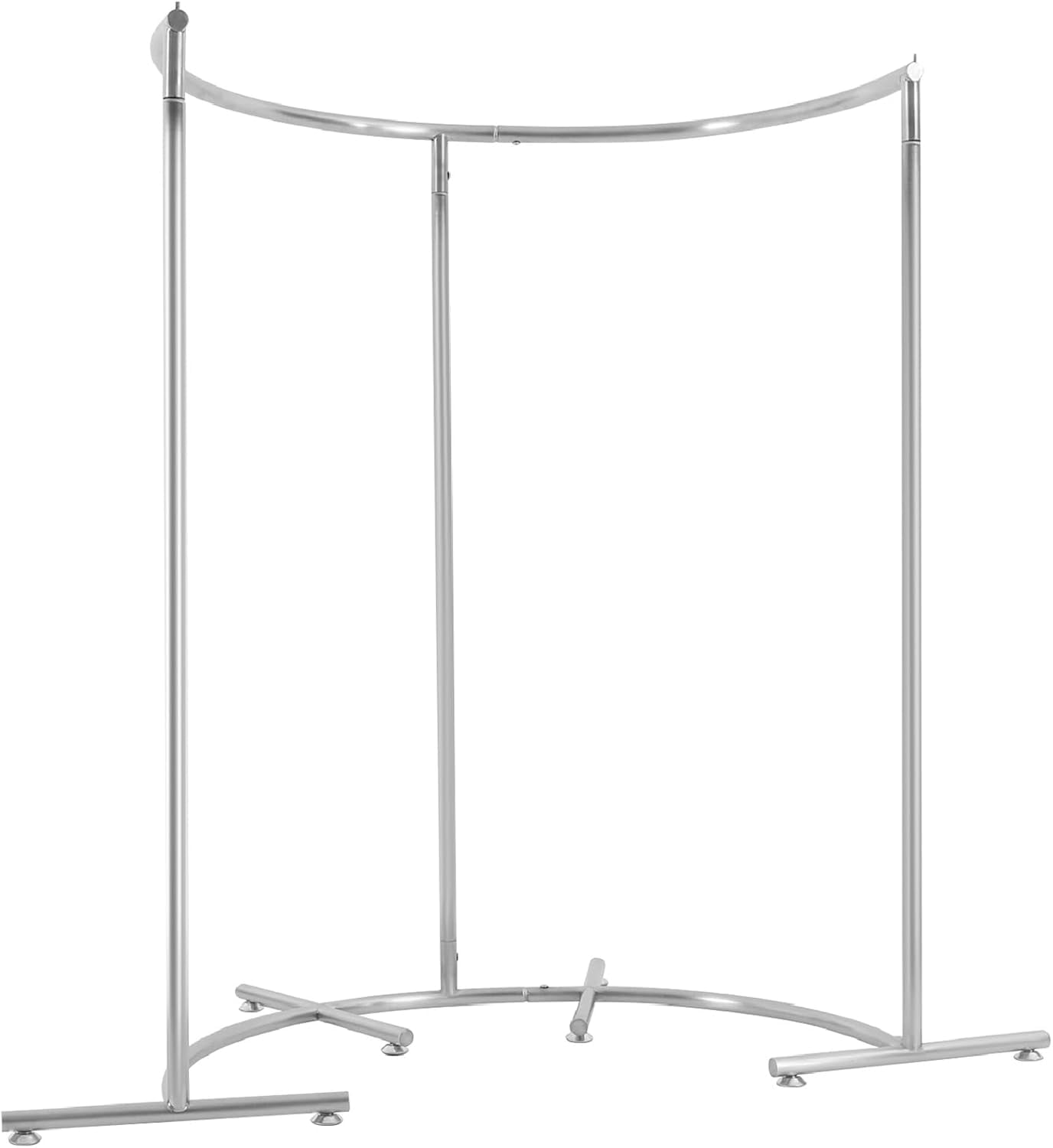 Half Round Clothes Rack 39" D x 51" H Freestanding Semi Round Clothing ...