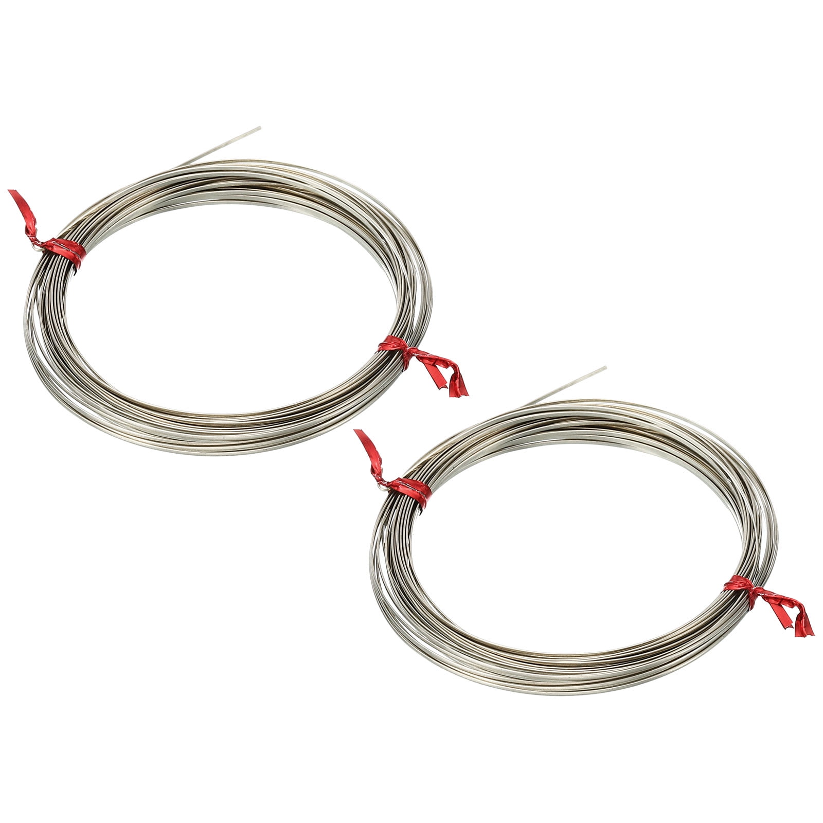 Half Round Craft Wire, 2Pcs 20Gauge/0.8x0.4mm Diameter 6m/19.68ft Half ...