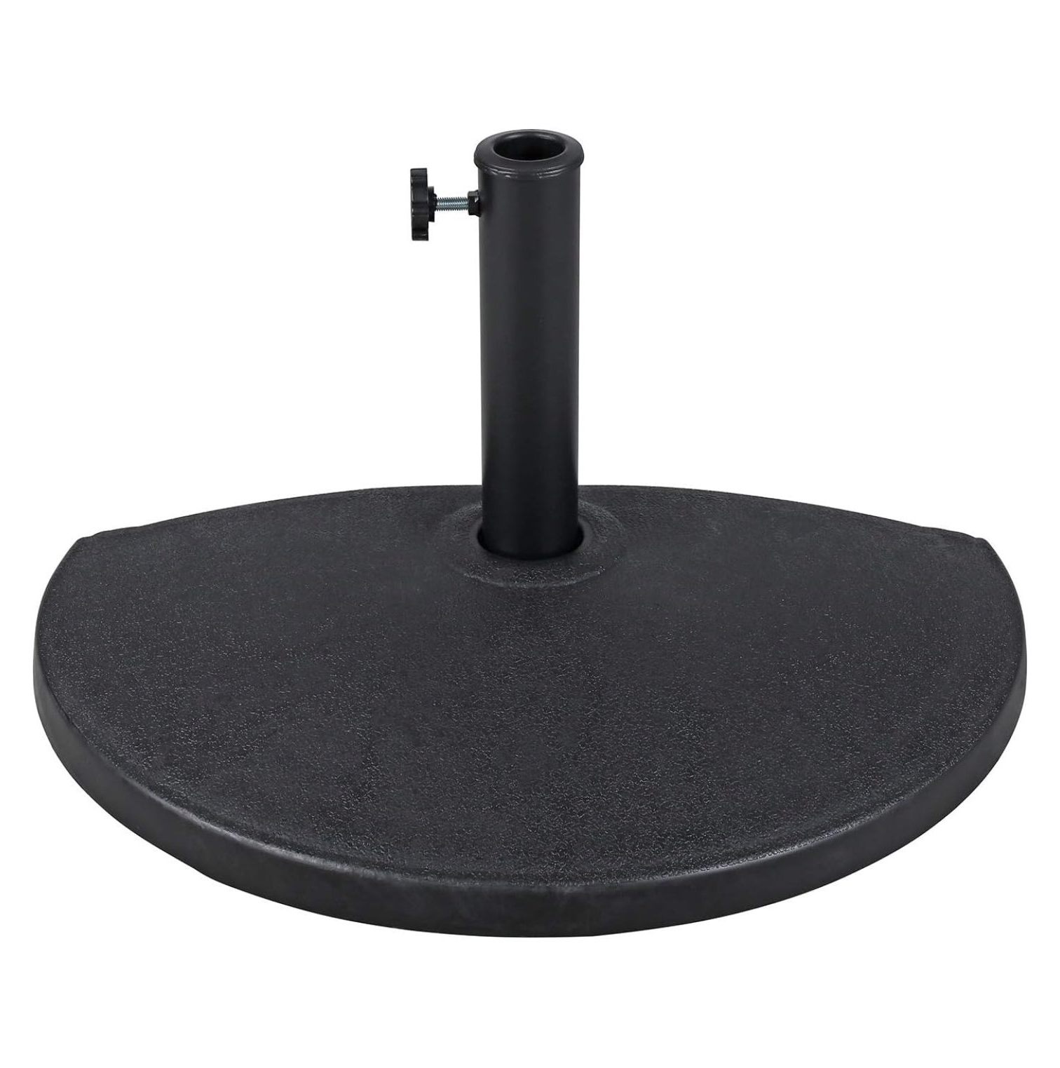 Half Round Patio Umbrella Base, Heavy-Duty Free Standing Resin Umbrella ...