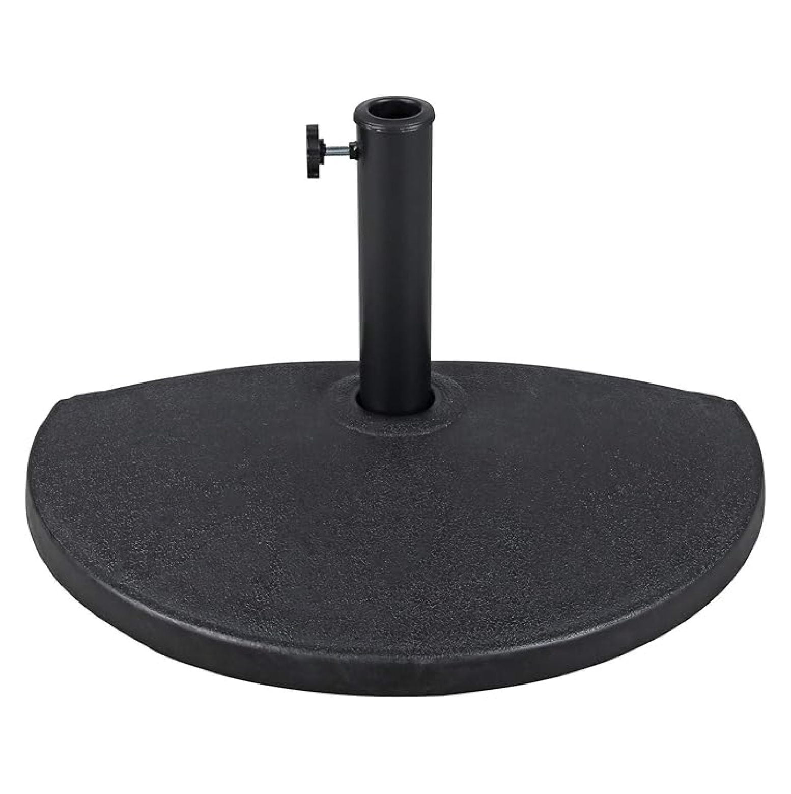 Half Round Patio Umbrella Base, Heavy-Duty Free Standing Resin Umbrella ...