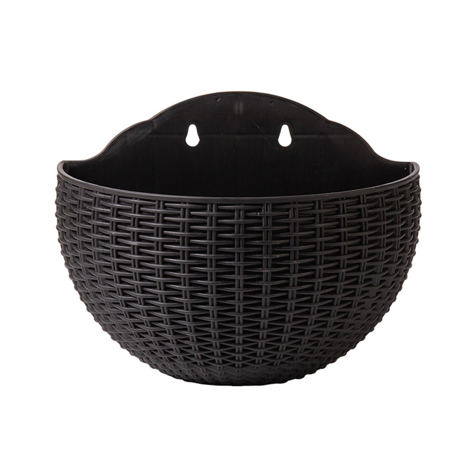 Half-Round Wall Mounted Planter - Lightweight Hanging Flower Pot with ...