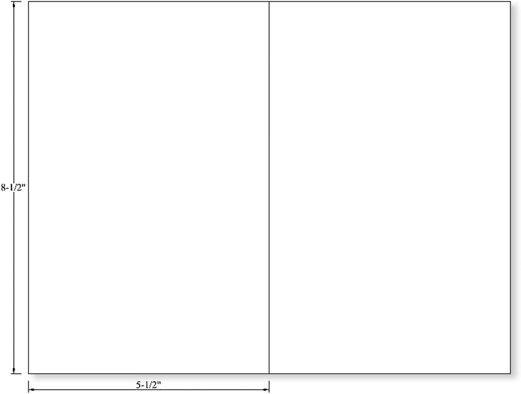 Half Sheet Printable Shipping Labels 8.5x5.5 for Laser and Inkjet ...