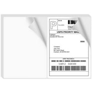 "RyhamPaper 50 Waterproof Sticky Shipping Labels, LaserJet & Ink, 5.5 ...