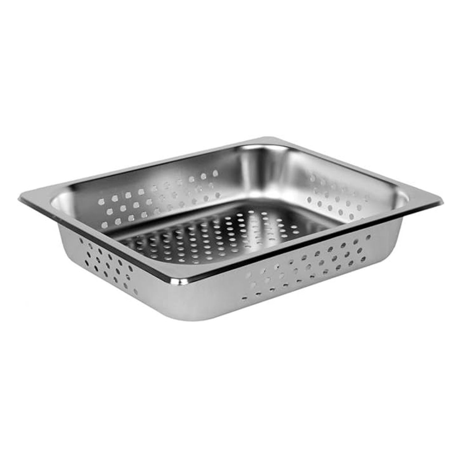 -Half Size 2-1/2" Deep Perforated Stainless Steel Anti-Jamming Pan 24 ...