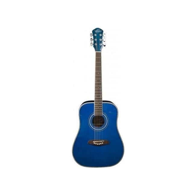 Half Size Acoustic Guitar, Transparent Blue - Walmart.com