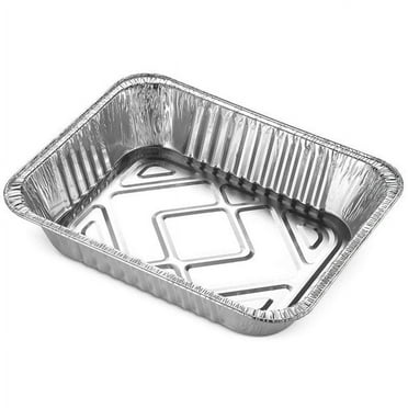 Mainstays Aluminum Half Steam Table Pans, 12.75 x 10.38 x 2.81 inch, 4 ...