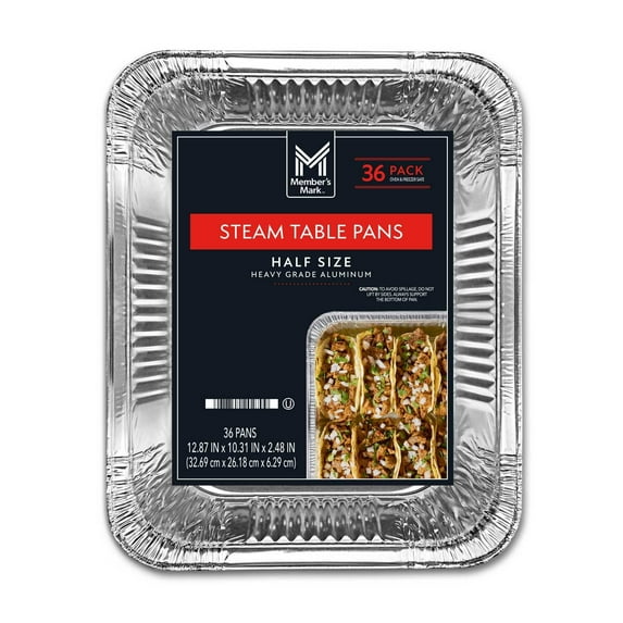 Half Size Aluminum Steam Table Pans, 36 ct. - Walmart.com