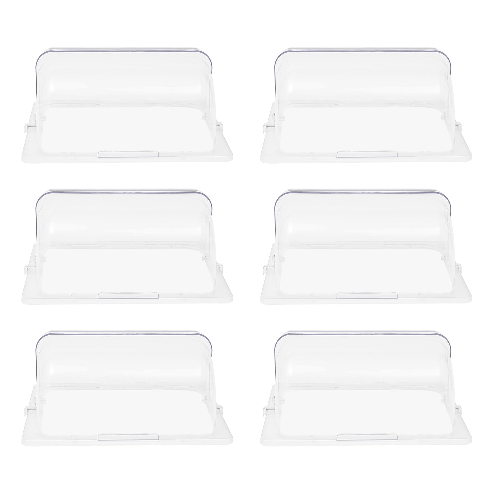 Half Size Chafing Dish Covers, 6 Pcs Clear Buffet Pan Cover, Roll Top ...