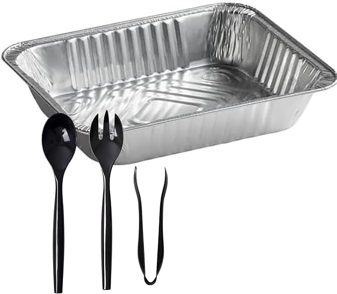 Half Size Deep Aluminum Disposable Only Pans Qty 10 - Walmart.com