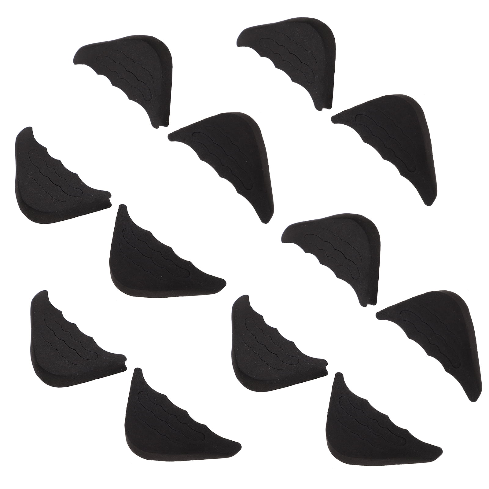 Half Size Padded Toe Plug 6 Pairs High Heel Crease Protectors Sponge ...