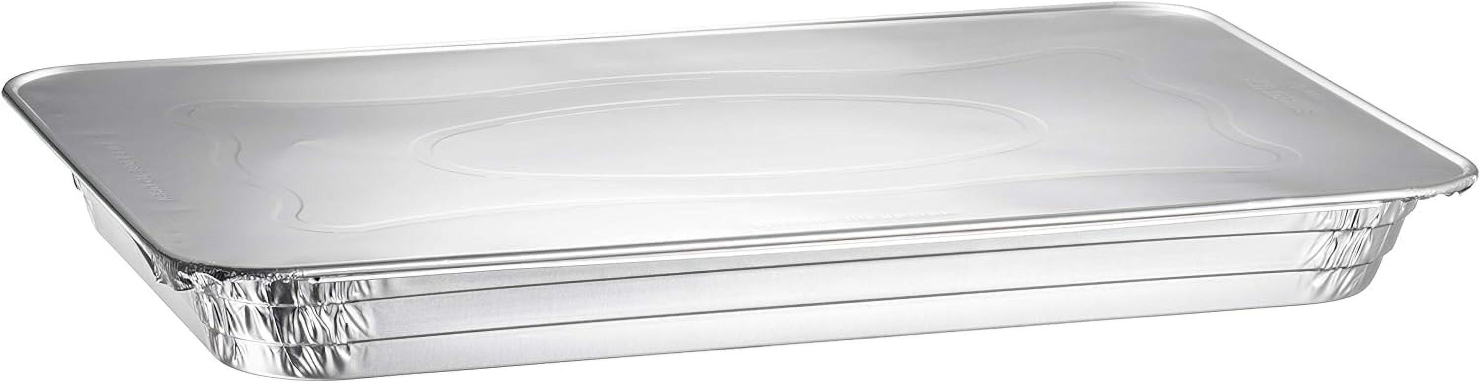 Half Size Shallow Aluminum Pan with Aluminum Lids - 9x13 Chafing Pans ...