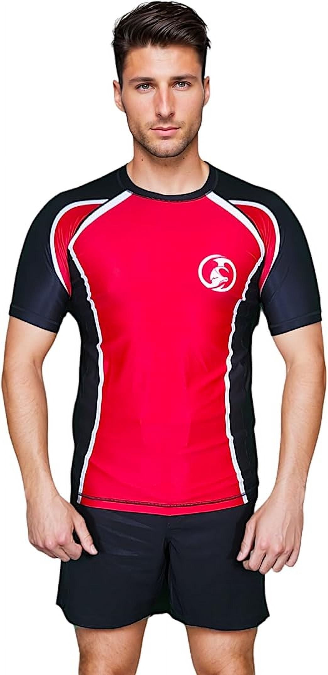 Half Sleeve Hot Rod Rush Guard BJJ No Gi, MMA Ranked Short Sleeve ...