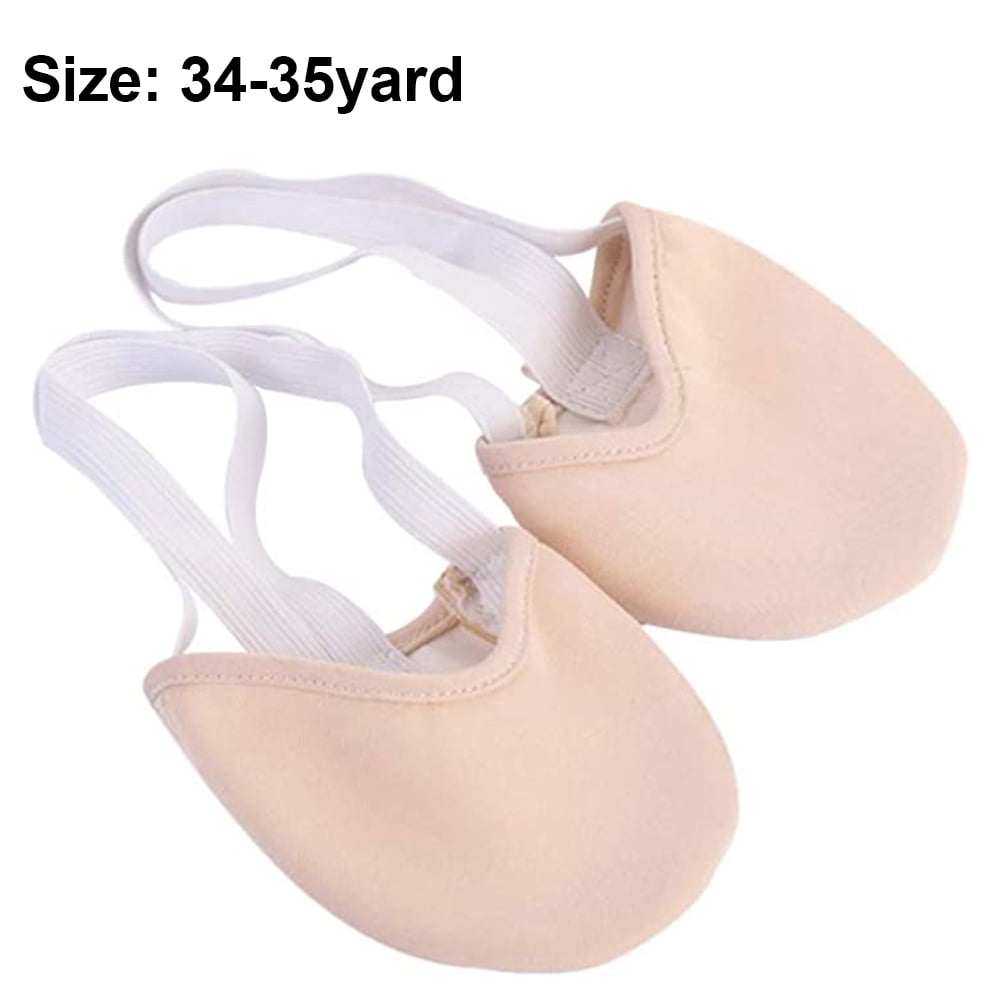Half Sole Jazz Ballet Dance Shoe Turning Shoes - Gold - Walmart.com