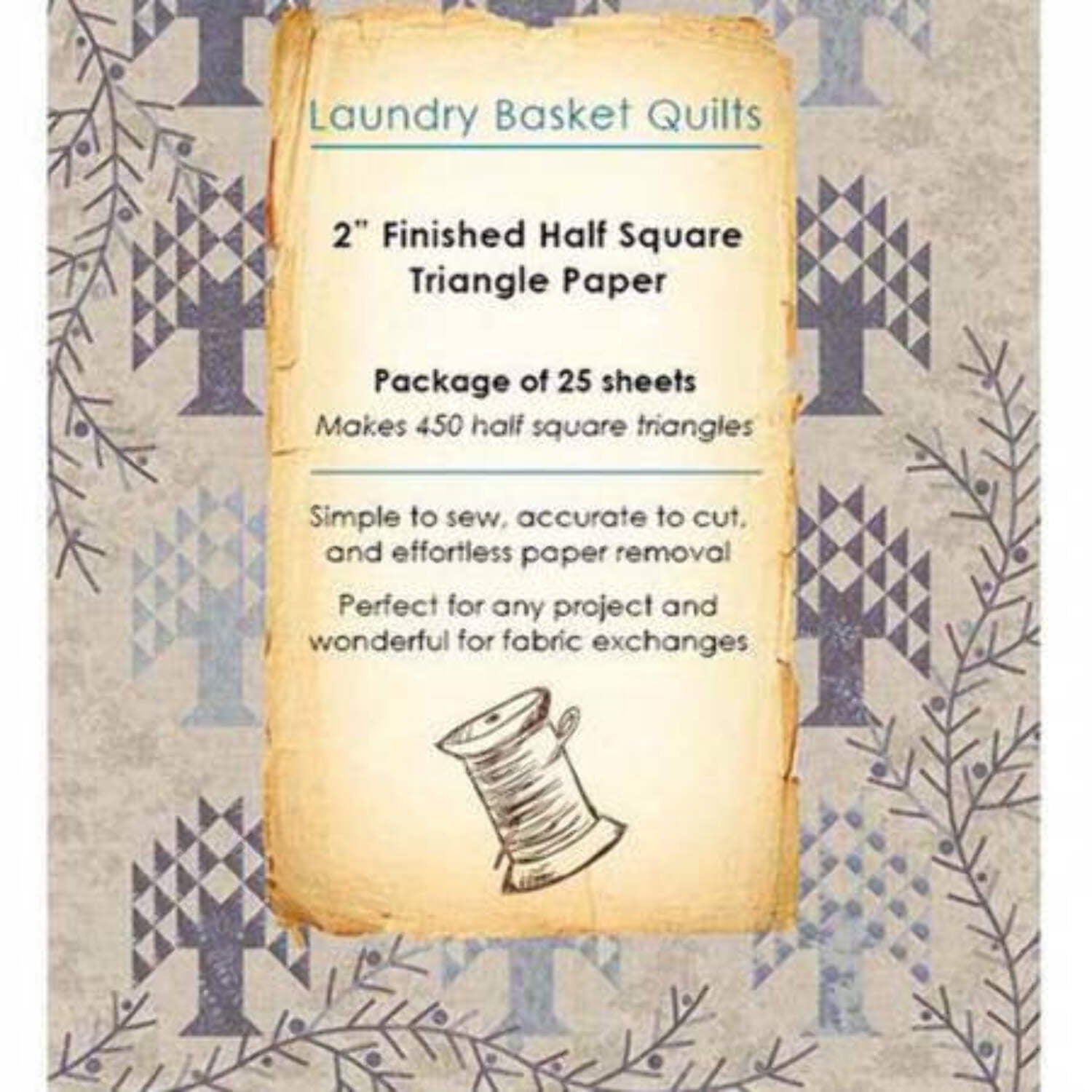 Half Square Triangle Paper 2in - For Layer Cake - Walmart.com