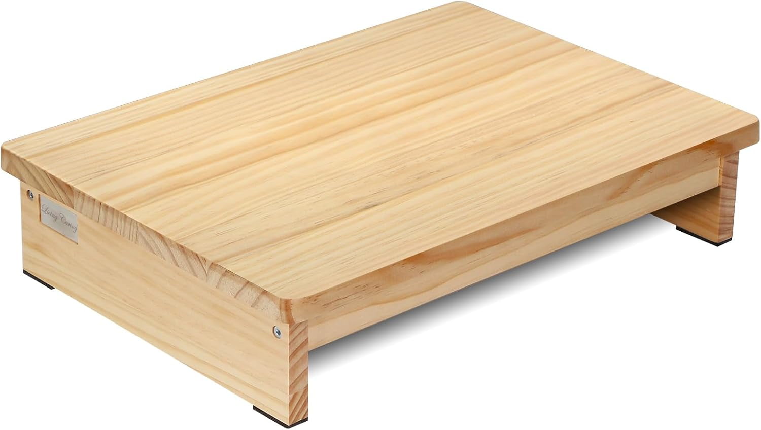 Half Steps for Seniors 3.5" Wooden Step Stool for Seniors with Non-Slip ...