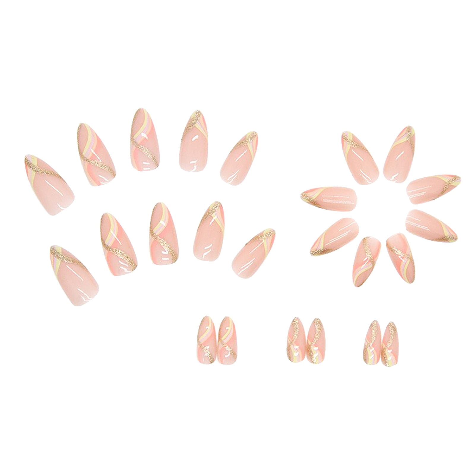 Half Tip Nails Clear Extra Long Nails with Design Nails Long Nails Tips ...
