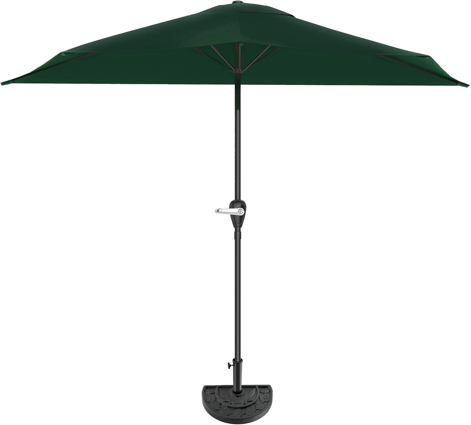 Half Umbrella - 9 ft Patio Umbrella with Easy Crank - Outdoor Patio ...