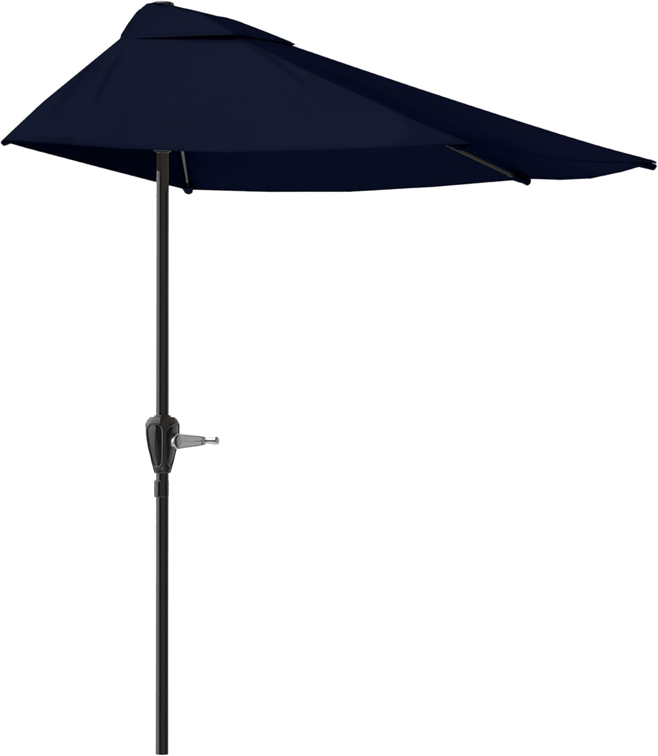 Half Umbrella Outdoor Patio Shade - 9 ft Patio Umbrella with Easy Crank ...