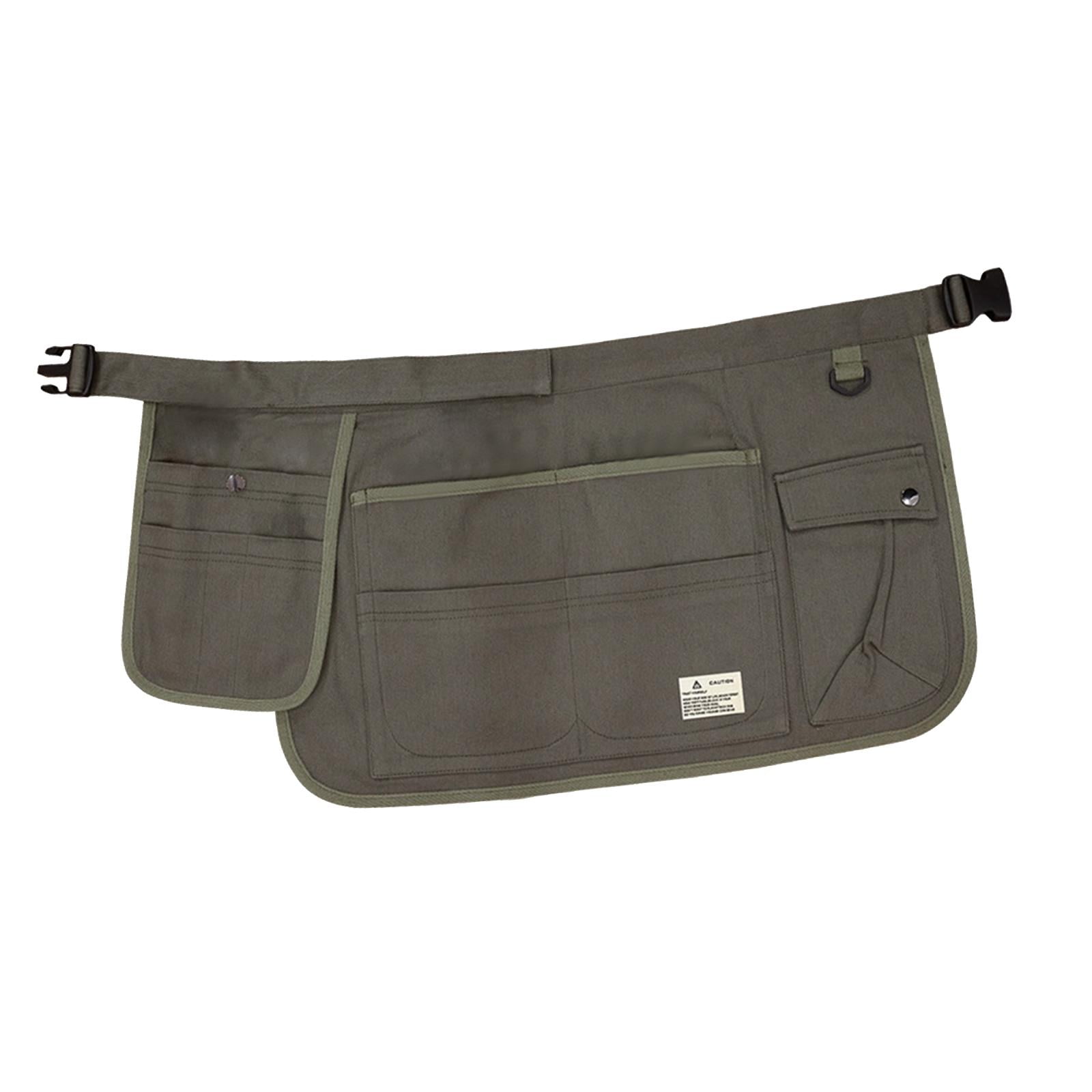 Half Waist Apron Gardening Apron Tool Belt Lightweight Oxford Cloth ...
