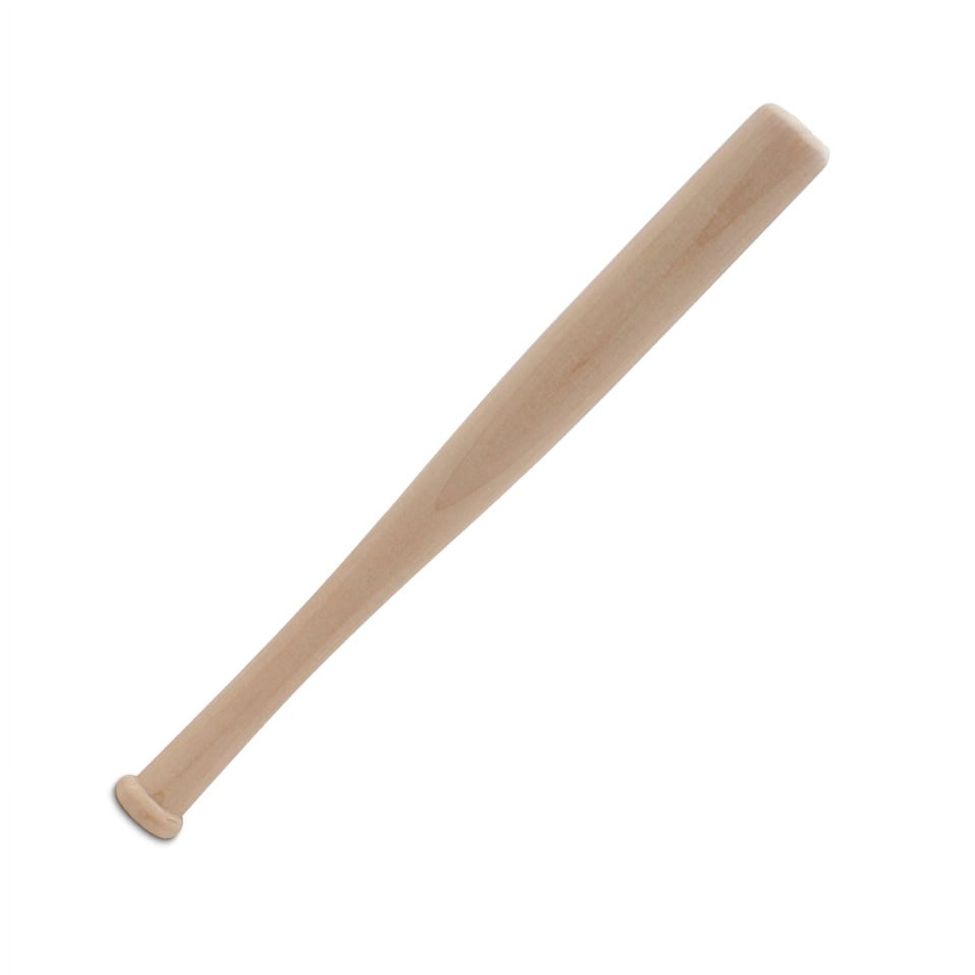 Half Wood Bat 6 inch, Pack of 4 Unfinished Split Wooden Baseball Bats ...