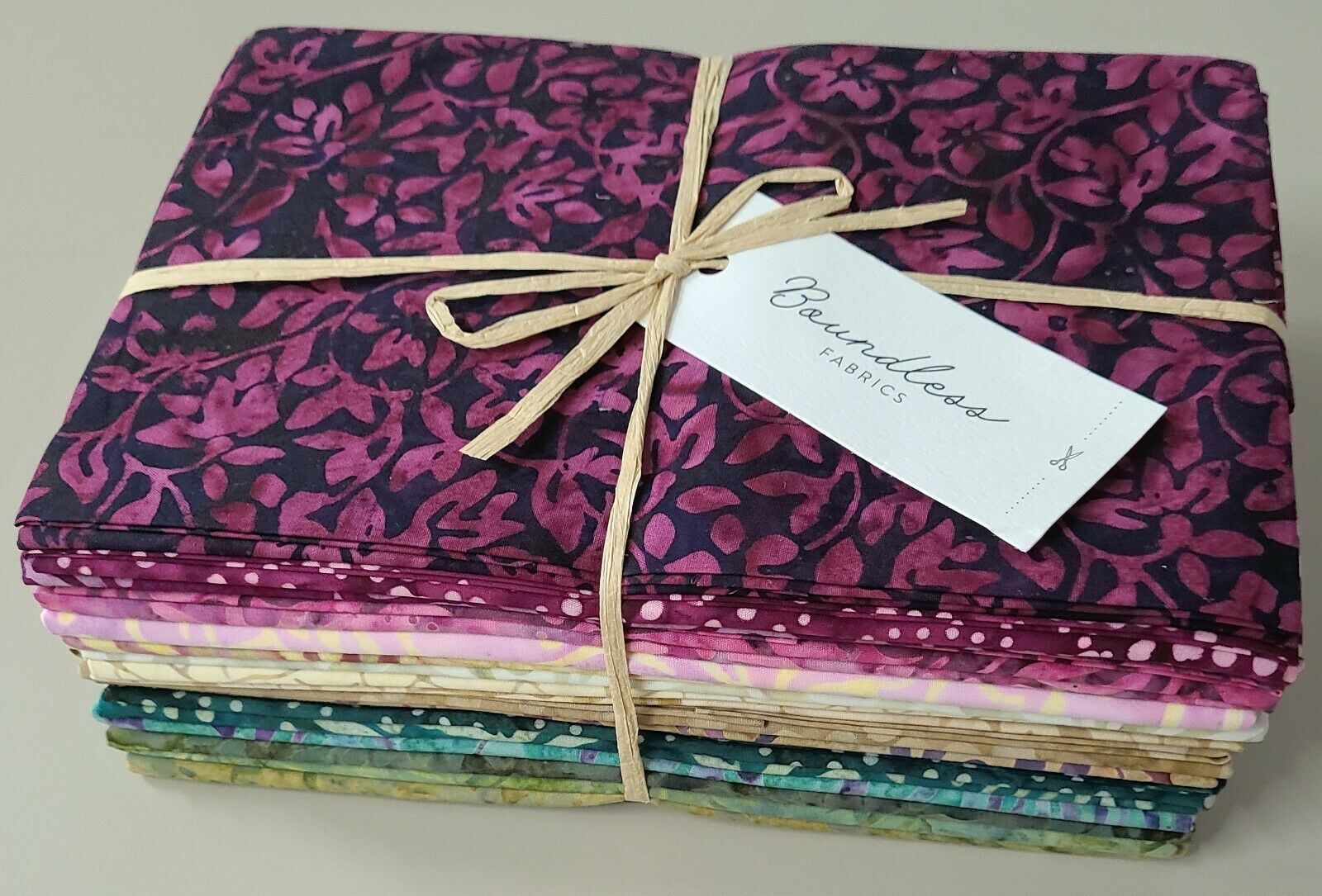 Half-Yard Cut Bundle - Vineyard Batiks 20 Pieces Quilter's Cotton ...