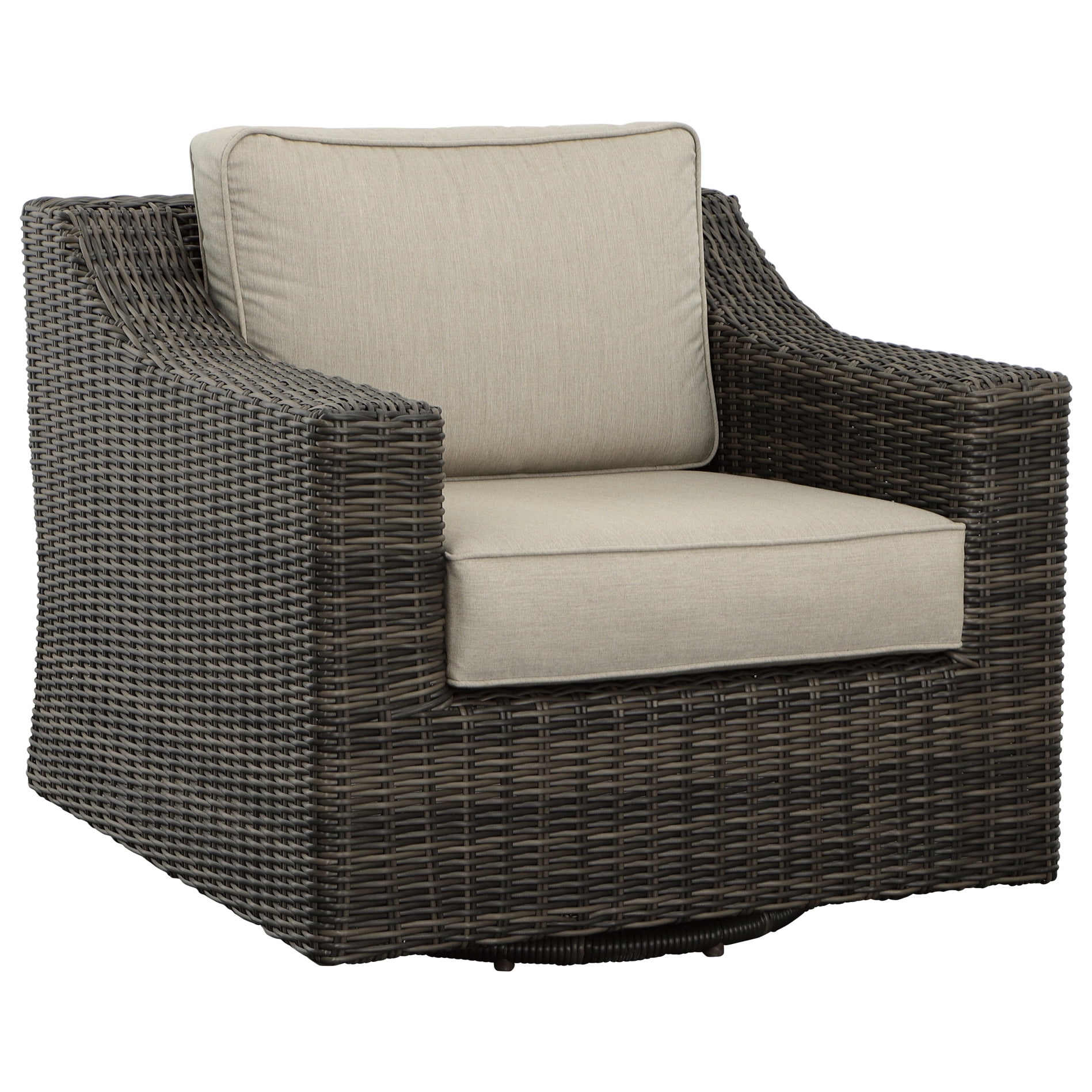 Half-round Resin Outdoor Chair With Swivel Function - 360° Swivel ...