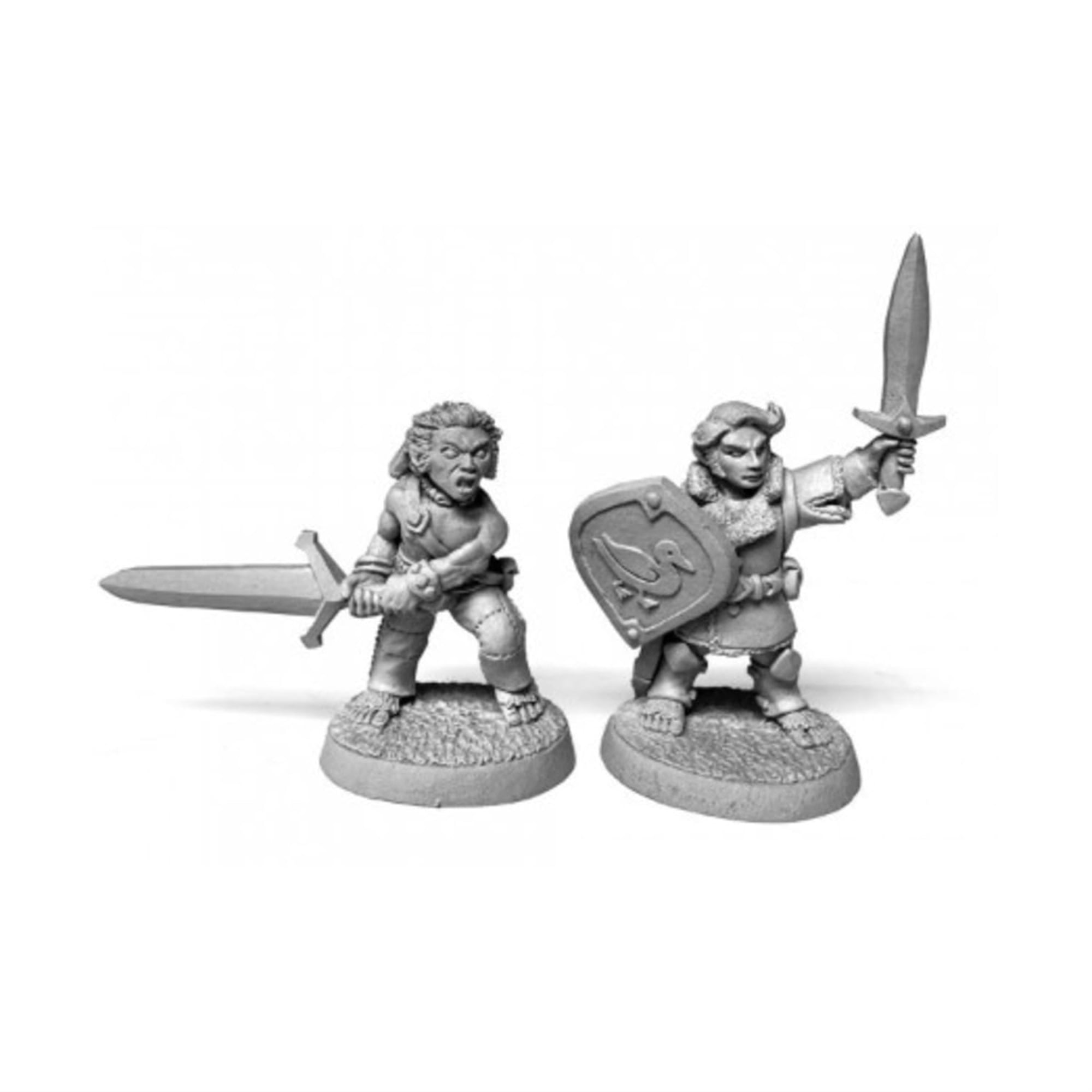 Reaper Miniatures Halfling Fighter and Barbarian - Walmart.com