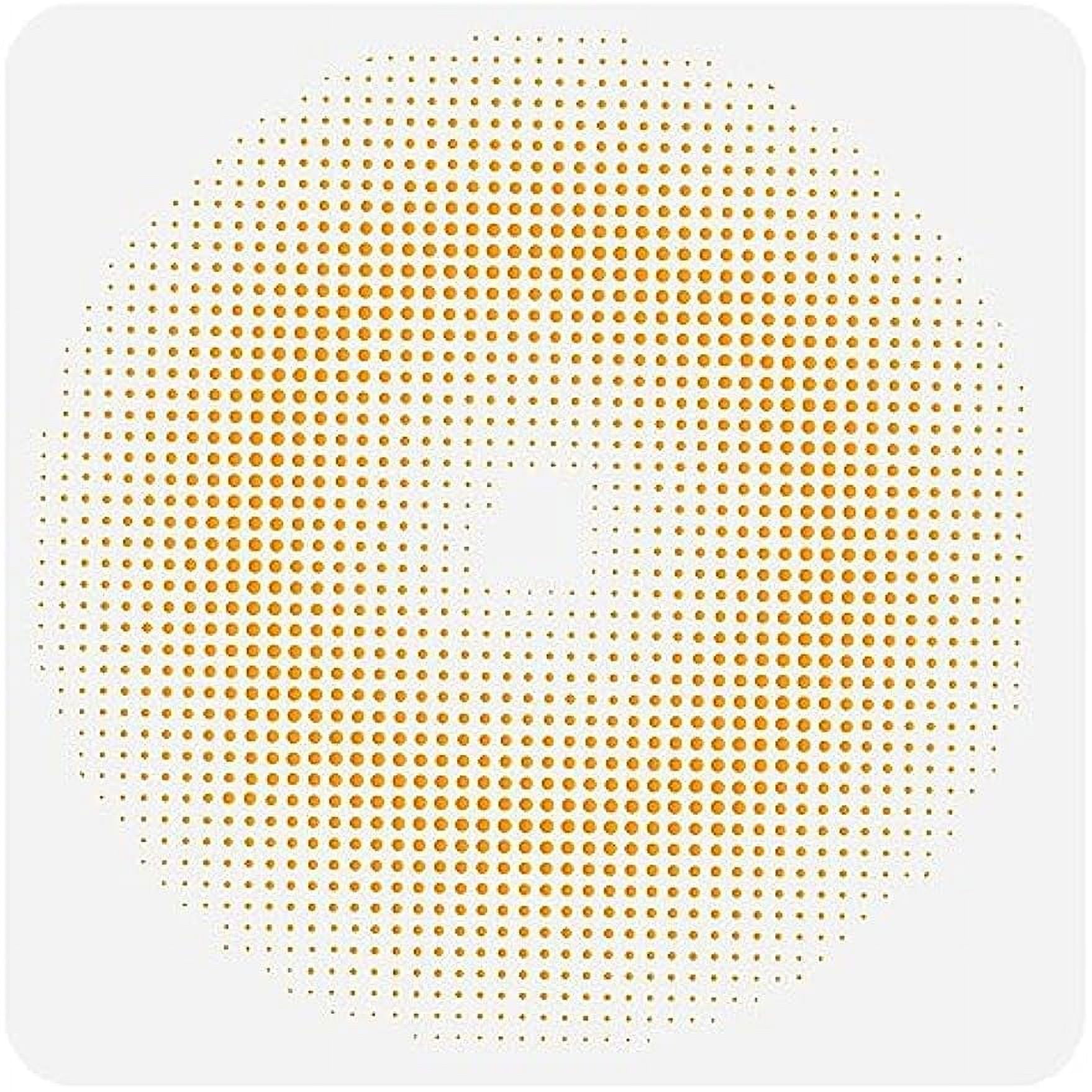 Halftone Swirl Painting Stencil 11.8x11.8inch Reusable Halftone Circles ...