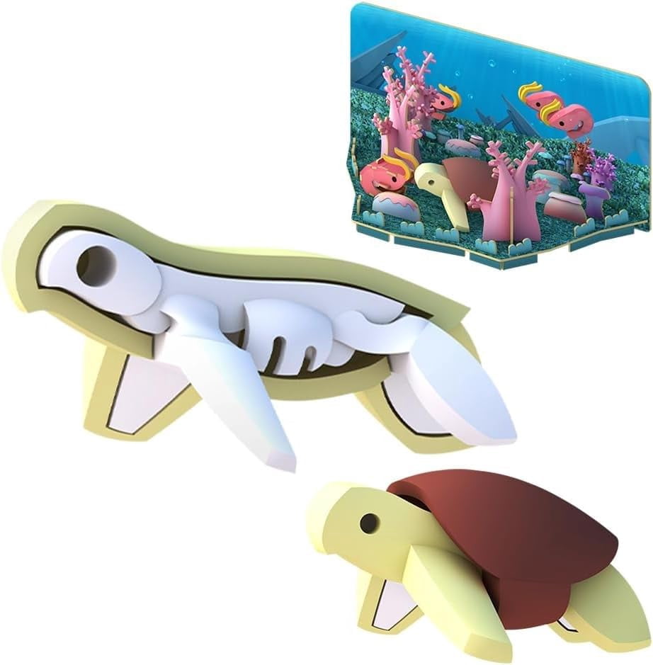HALFTOYS Complete Animal Playset with Magnets, Skeleton Puzzle and ...