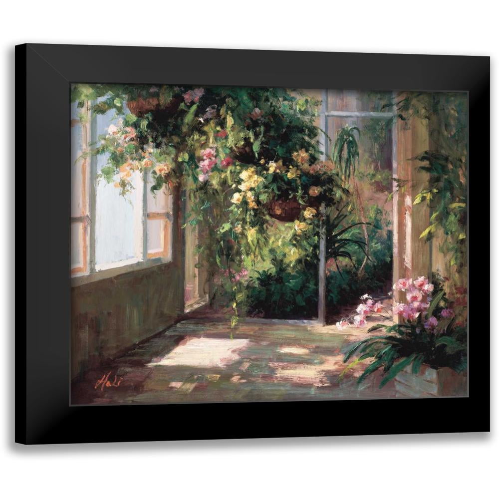 Hali 22x20 Black Modern Framed Museum Art Print Titled - Atriums First ...