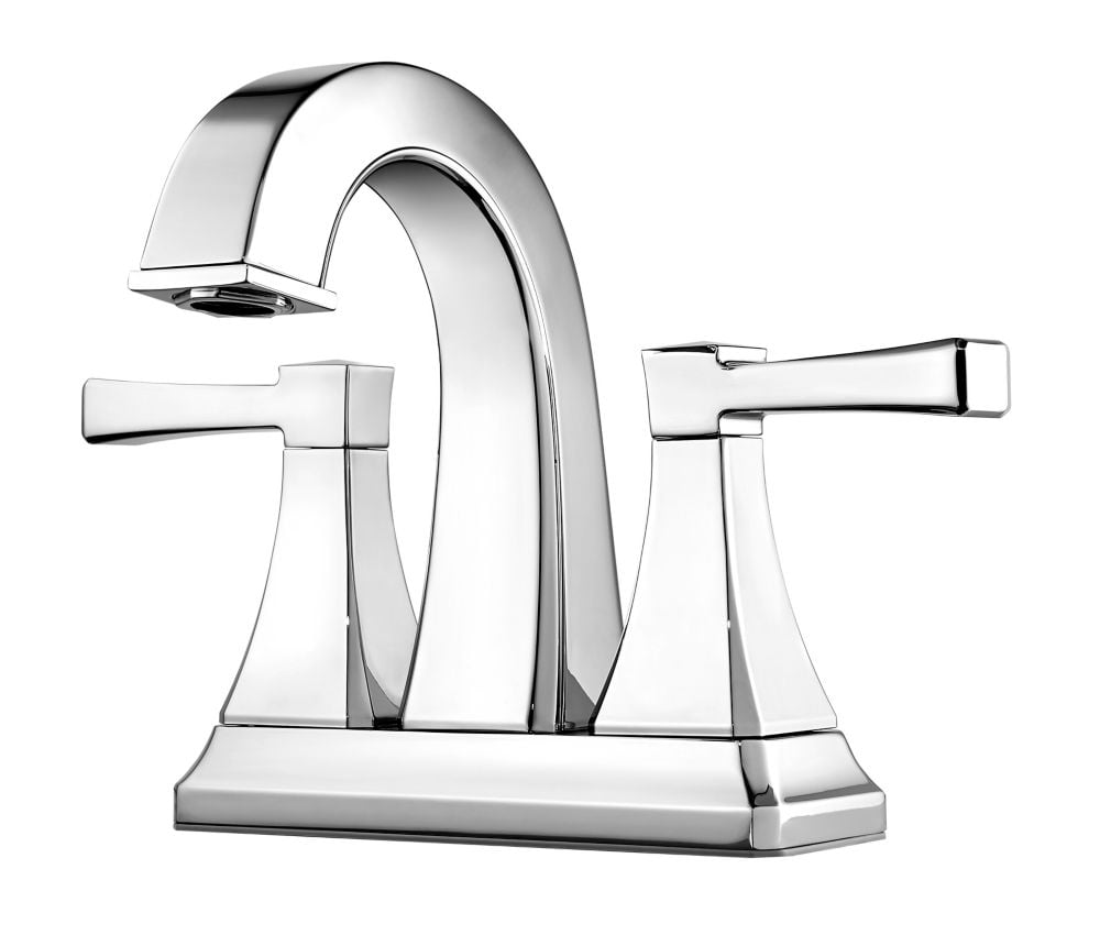 Halifax 4-inch Centreset 2-Handle Bathroom Faucet in Polished Chrome ...
