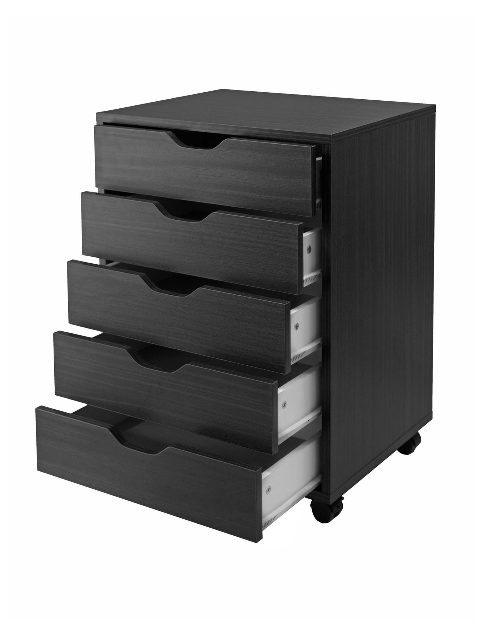 Halifax Cabinet for Closet / Office; 5 Drawers; Black - Walmart.com