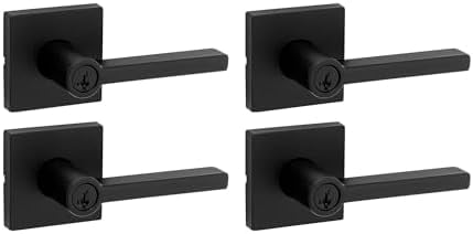 Halifax Entry Door Handle with Lock and Key, Secure Keyed Reversible ...