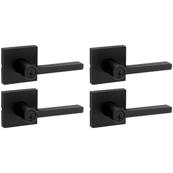 Halifax Entry Door Handle with Lock and Key, Secure Keyed Reversible ...