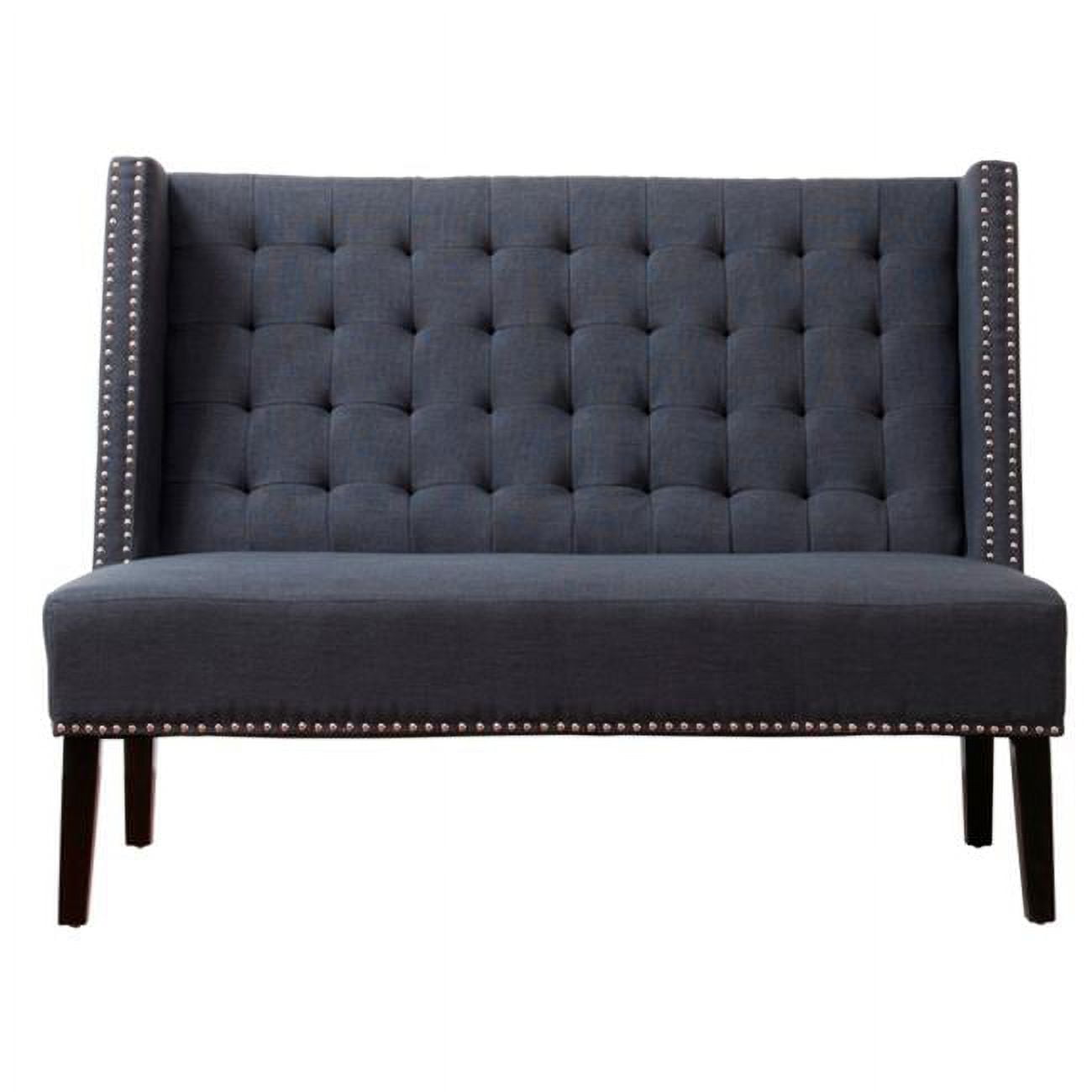 Halifax Grey Linen Banquette Bench - Walmart.com
