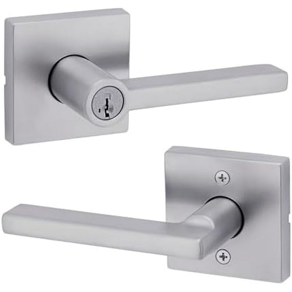 Halifax Keyed Storeroom Entry Door Handle with Lock and Key, Secure ...