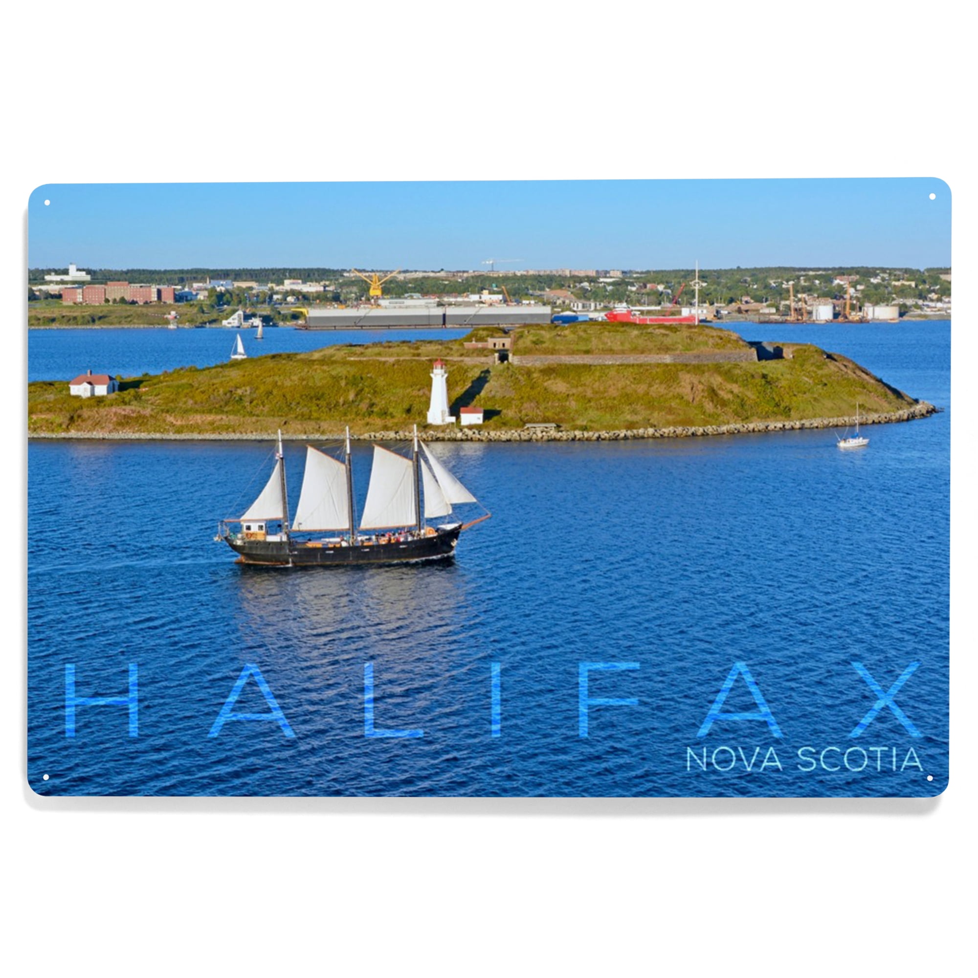 Halifax, Nova Scotia (12x18 Aluminum Art, Indoor Outdoor Metal Sign ...